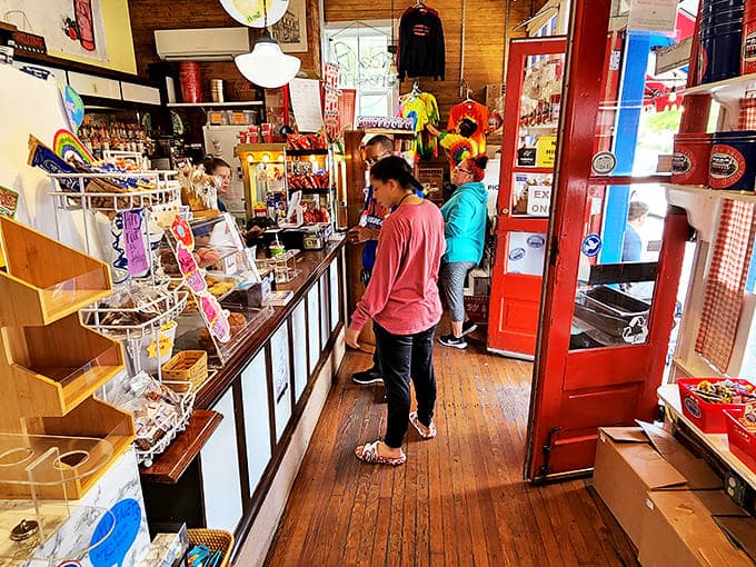 Wooden floors creak with history as customers browse treats in this cozy shop where nostalgia isn't manufactured&mdash;it's preserved.