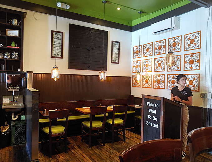 Inside, warm wood tones and thoughtful lighting create the perfect backdrop for breakfast magic to unfold.