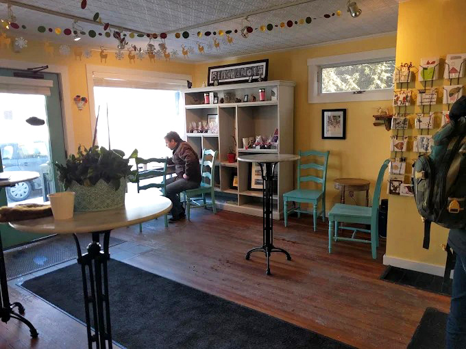 Sunshine yellow walls and colorful garlands create the perfect backdrop for pastry-induced happiness at this Montpelier gem.