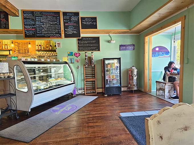 Step inside to mint-green walls and chalkboard menus that promise homemade delights. The aroma alone is worth the trip!