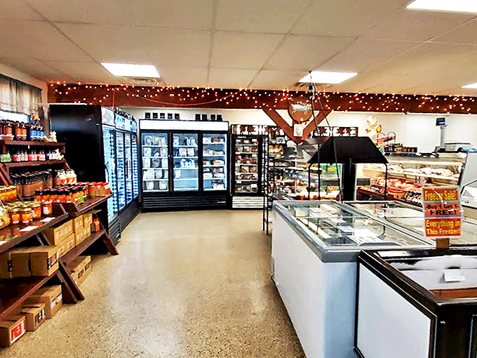 Step into a carnivore's wonderland! This butcher shop is like Willy Wonka's factory for meat lovers &ndash; minus the Oompa Loompas, plus endless bacon.