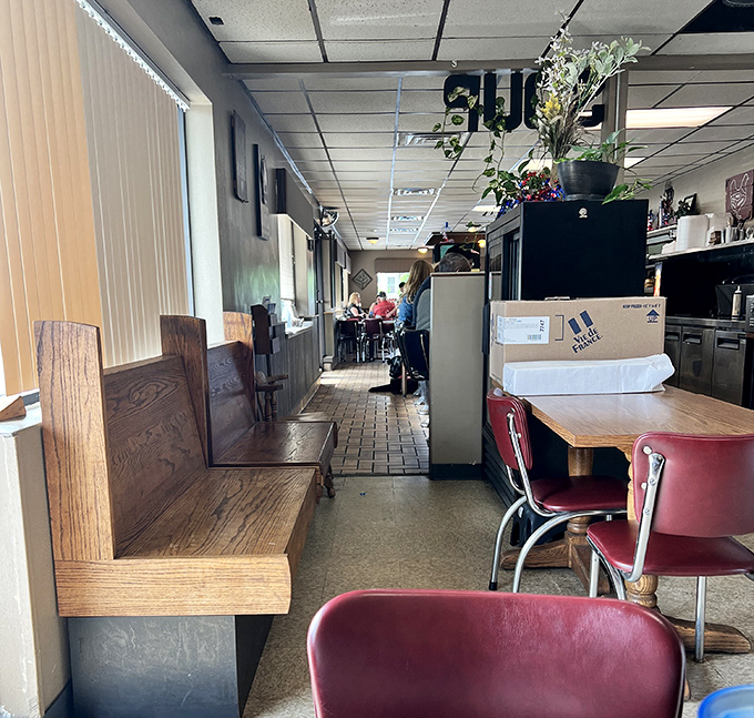 Where conversations flow as smoothly as the coffee &ndash; Third Street Diner's interior invites you to stay awhile.