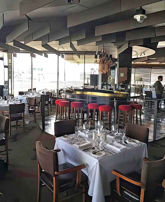 Step inside to find cozy leather booths, stunning tin ceilings, and a warm, inviting atmosphere perfect for any special occasion.