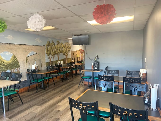 Cozy charm meets Mexican flair. This dining room might be small, but the flavors are larger than life. Pull up a chair and join the fiesta!