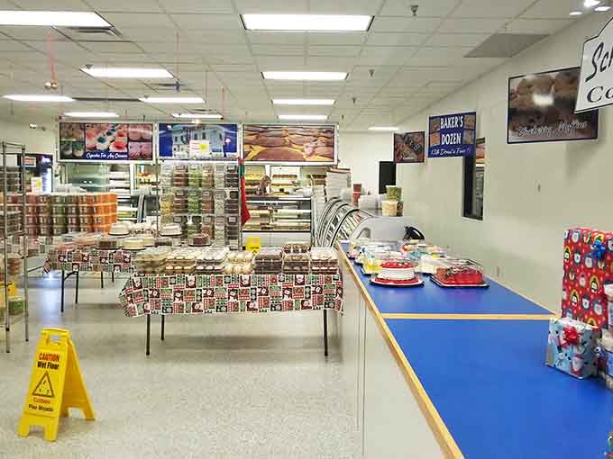 Inside Schuler's, the bakery floor buzzes with activity as customers deliberate over glass cases filled with temptation and possibility.