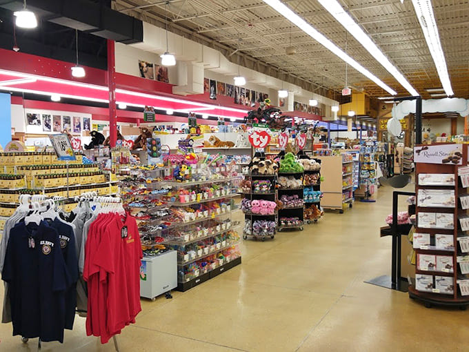 Aisles stretch endlessly, packed with products that'll make your regular grocery store look downright boring.