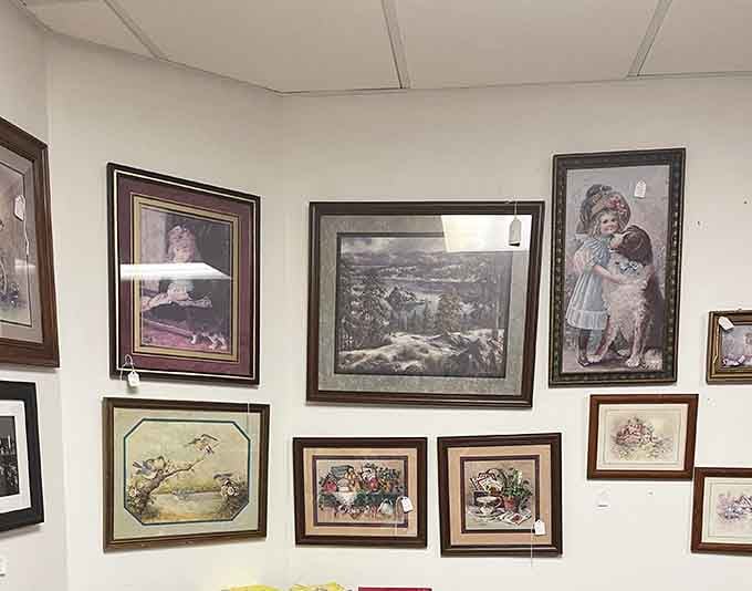 These framed artworks prove that wall decor used to require actual frames and glass, not just command strips and crossed fingers.