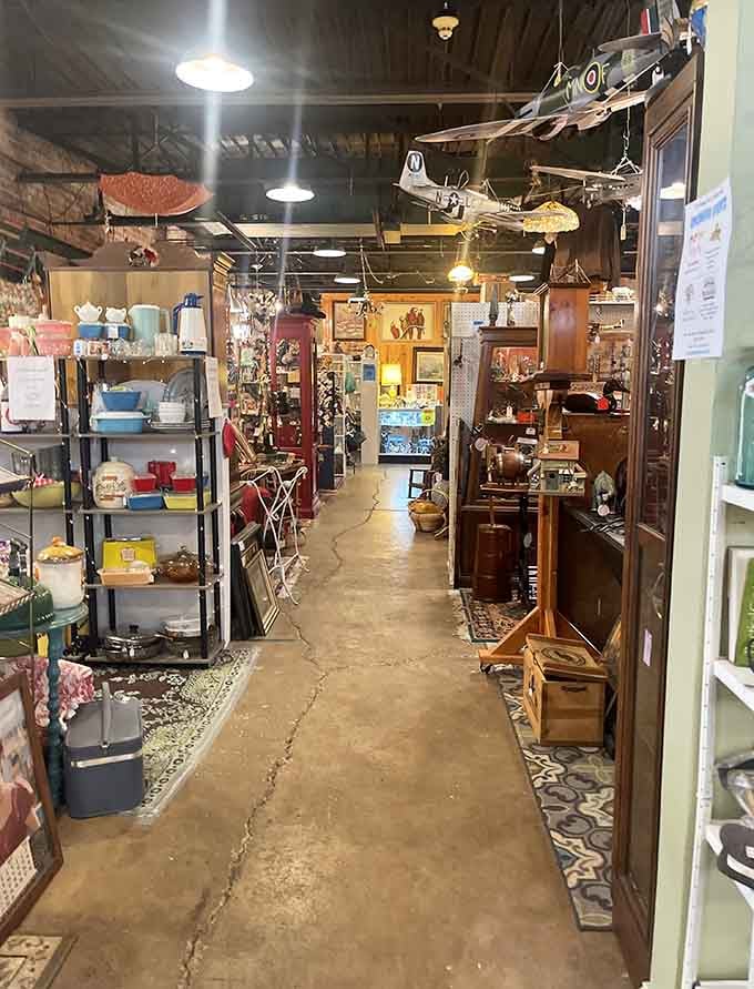 Step inside and your eyes will need a moment to adjust to the sheer abundance of vintage wonders lining every available surface.