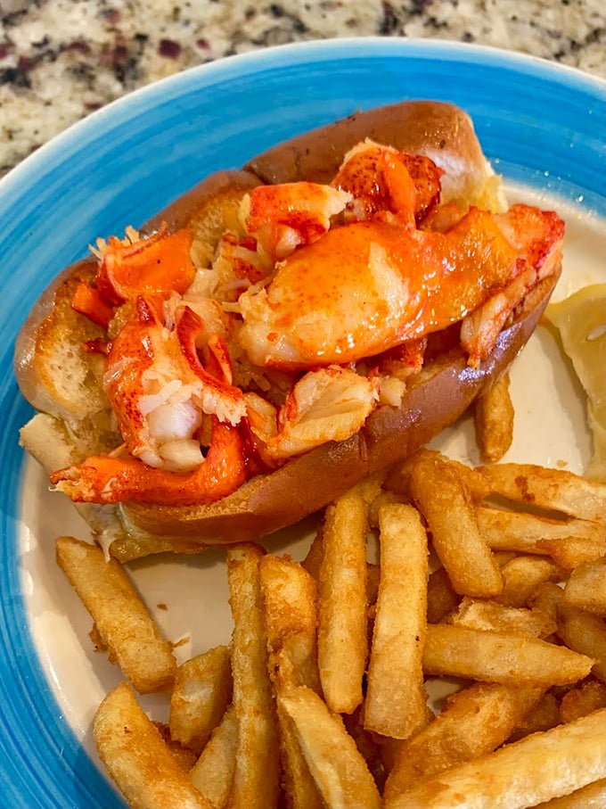 Behold the lobster roll of your dreams! Succulent chunks of lobster nestled in a perfectly toasted bun &ndash; it's summer in sandwich form.
