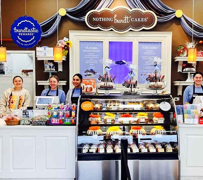 Inside, cheerful staff stand ready to guide you through the toughest decision you'll make all day: which cake to choose.