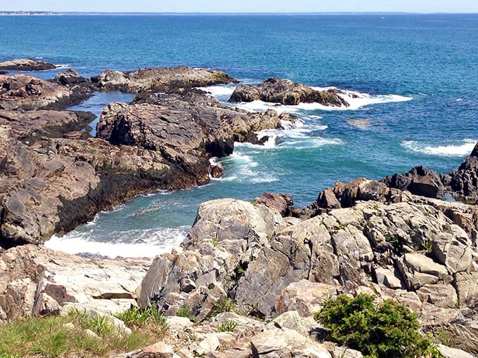 These rocky shores prove that Maine's coast doesn't do anything halfway, delivering drama with every crashing wave and weathered stone.