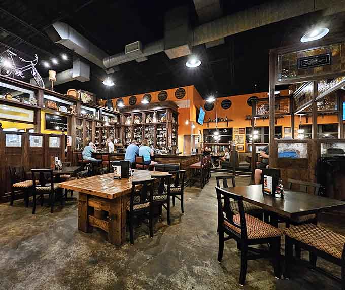 Inside, warm wood and vintage touches create an atmosphere where Guinness flows and worries evaporate into the cozy air.