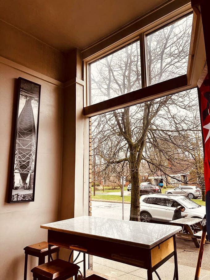 A cozy nook by the window offers prime people-watching real estate while you contemplate whether to order seconds &ndash; spoiler alert: you will.