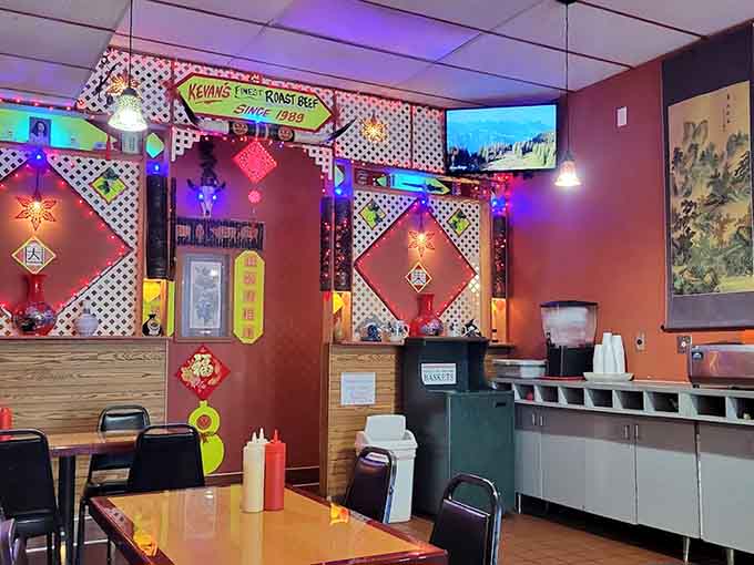 Colorful decor and cheerful vibes create a welcoming space where comfort food reigns supreme.