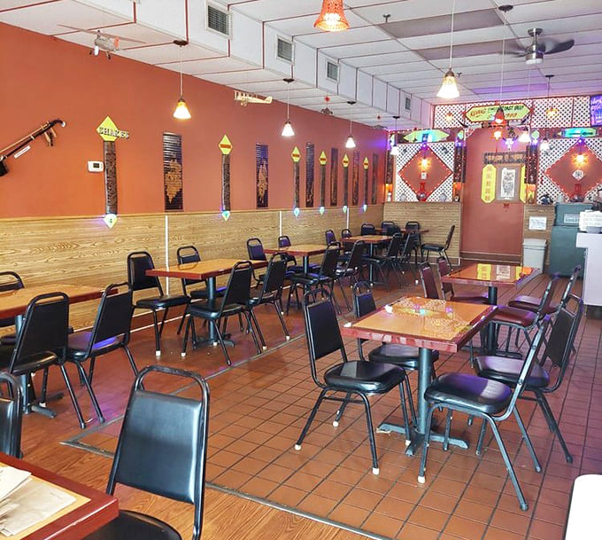 Warm tones and simple tables create the perfect backdrop for extraordinary food without any pretentious fuss.