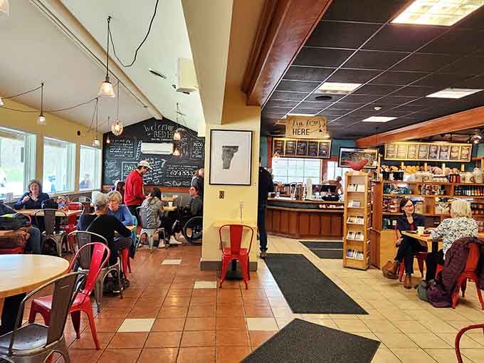 Step inside to discover a welcoming space where locals gather and the aroma of fresh bread makes instant friends.