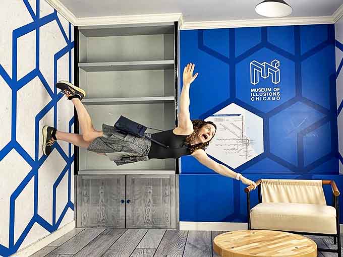 In the Reversed Room, gravity seems optional as visitors appear to walk on walls and ceilings. Your brain knows it's impossible, but your eyes insist otherwise!