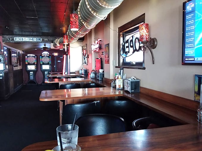 Cozy booths and warm lighting create the perfect backdrop for memory-making. It's like your favorite living room, but with better food and no dishes to wash.