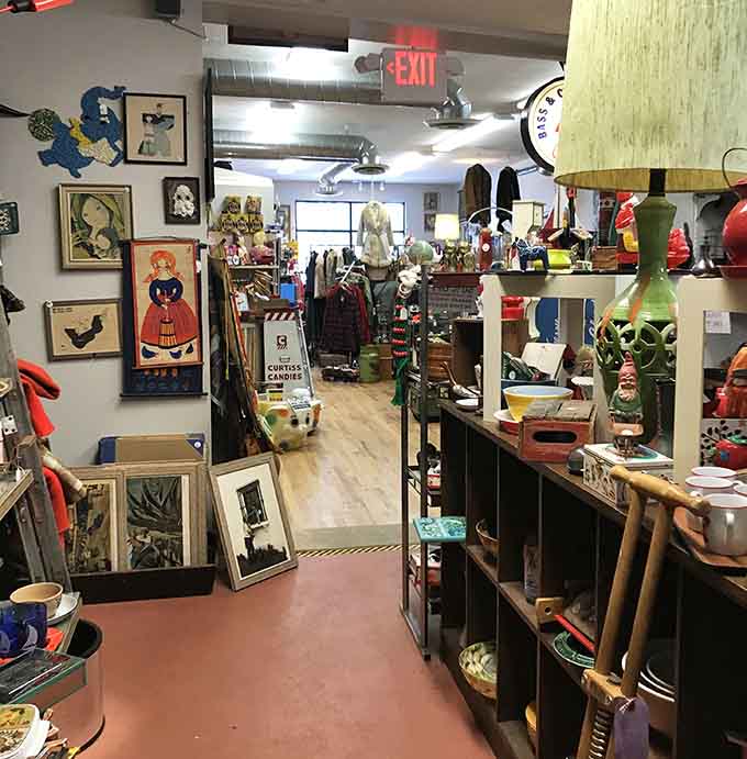 Inside, organized chaos reigns supreme, every surface telling stories your parents might remember and your kids will think are ancient history.