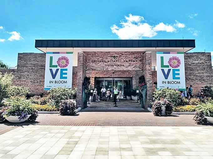 "LOVE in Bloom" indeed! The welcoming Visitor Center entrance promises horticultural adventures that will capture your heart and imagination.