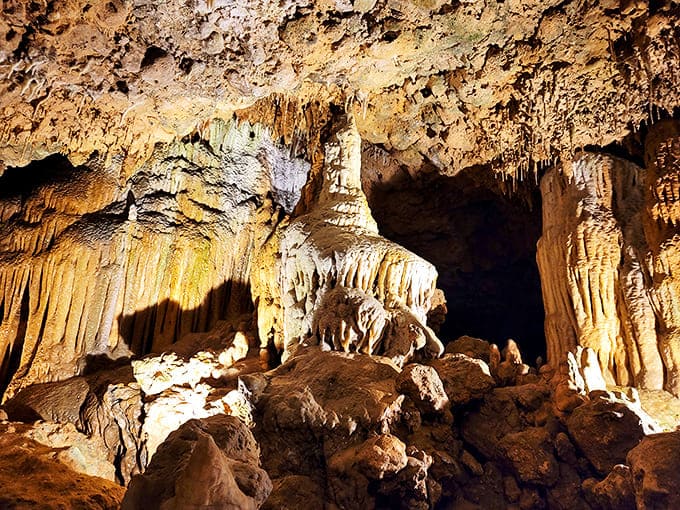 Stalactites and stalagmites play a geological game of connect-the-dots that's been running for millions of years in Florida's hidden underworld.