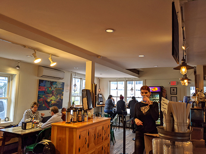 Where comfort meets craft: The warm interior balances rustic charm with modern sensibility, inviting you to linger over that second coffee.