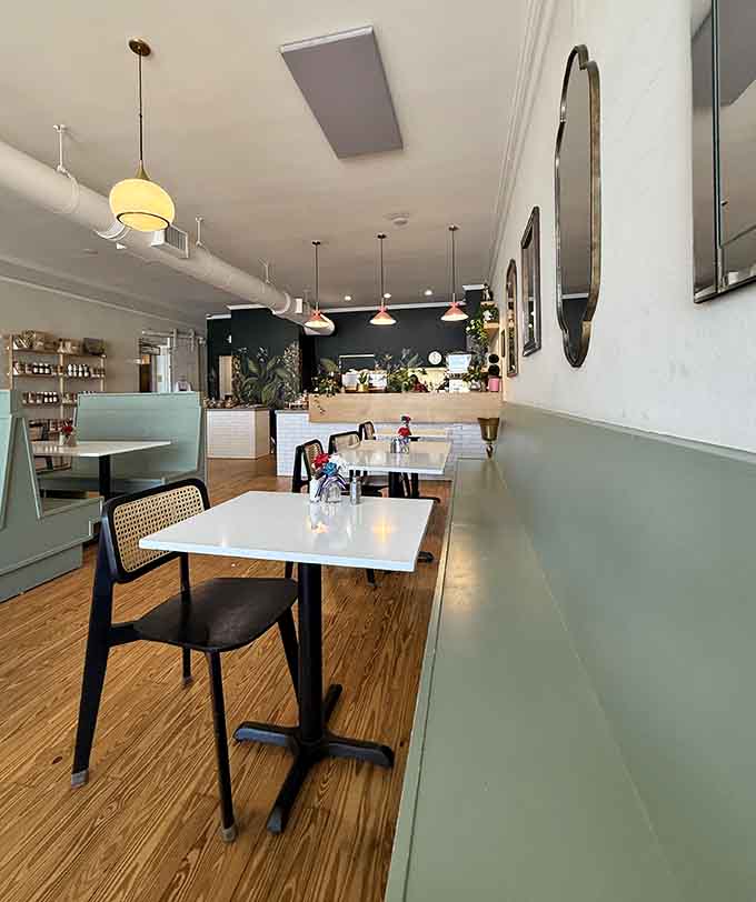 Clean, bright, and inviting, this dining room makes you want to linger over coffee like you've got nowhere else to be.