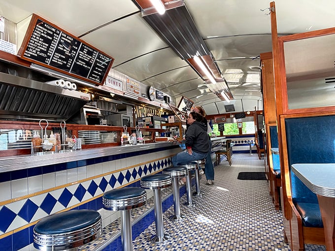 Counter culture at its finest &ndash; where chrome meets comfort and every stool tells a story.