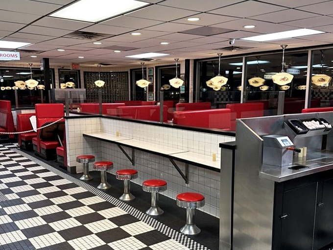 Classic diner perfection: red vinyl booths and chrome accents transport you to simpler times at this South Burlington institution.