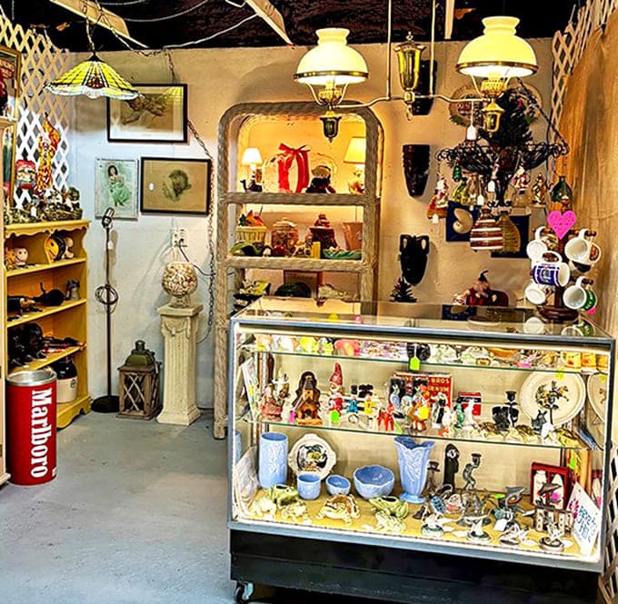 Step inside and the treasure hunt begins! Every shelf and display case tells a different story, with vintage collectibles competing for your attention.