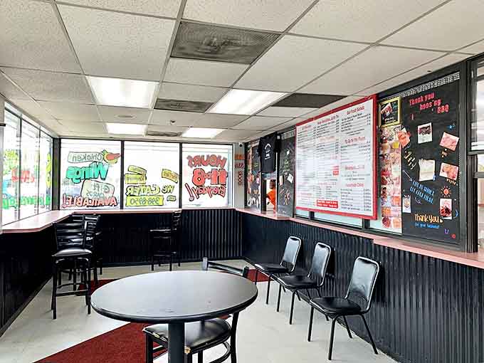 Inside, the no-frills dining room lets the food do all the talking, and trust us, it's got plenty to say.