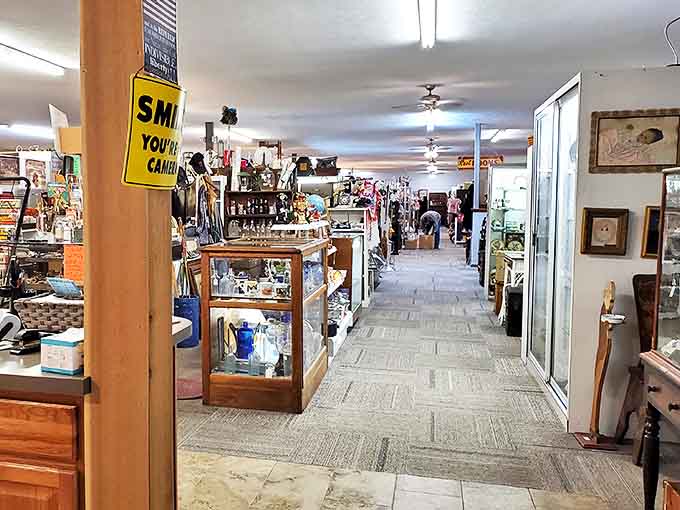 Endless aisles of carefully curated antiques stretch before you like a time traveler's dream come true.