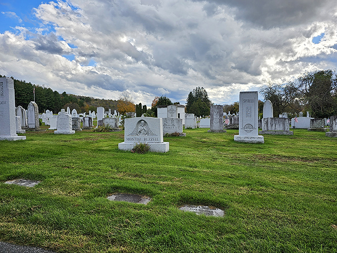 Monuments stretch across the landscape at Hope Cemetery, each telling a unique story about the person beneath.