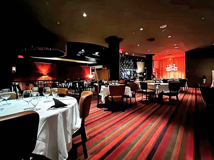 Step into a world where ambient lighting and rich d&eacute;cor create the perfect backdrop for memorable meals and whispered conversations.