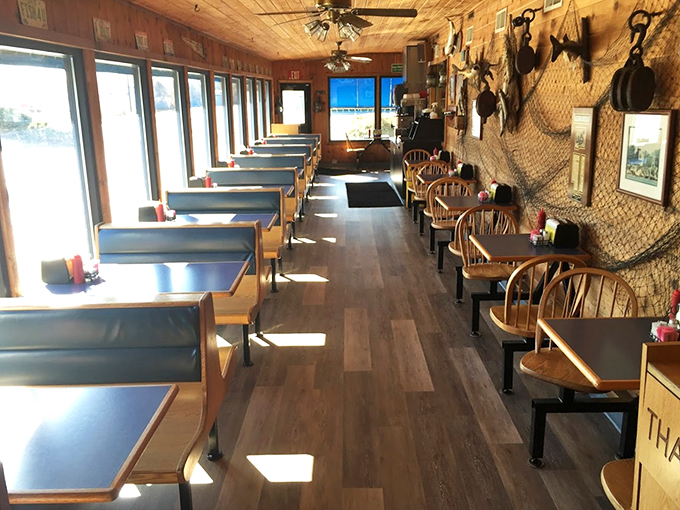 Ahoy, seafood lovers! This casual spot's perch sandwiches are so big, they might just need their own zip code.