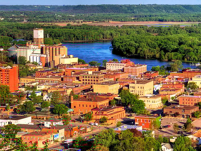 Boots, bluffs, and beauty! Red Wing's riverside charm is as iconic as its famous footwear.