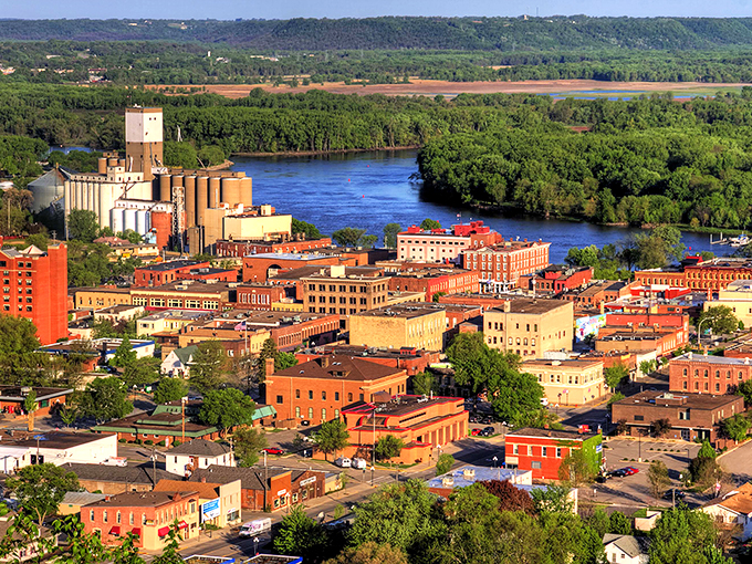 Boots, bluffs, and beauty! Red Wing's riverside charm is as iconic as its famous footwear.