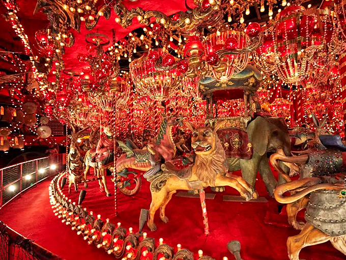 Step right up to the carousel of chaos! It's like Willy Wonka's fever dream met a steampunk convention.