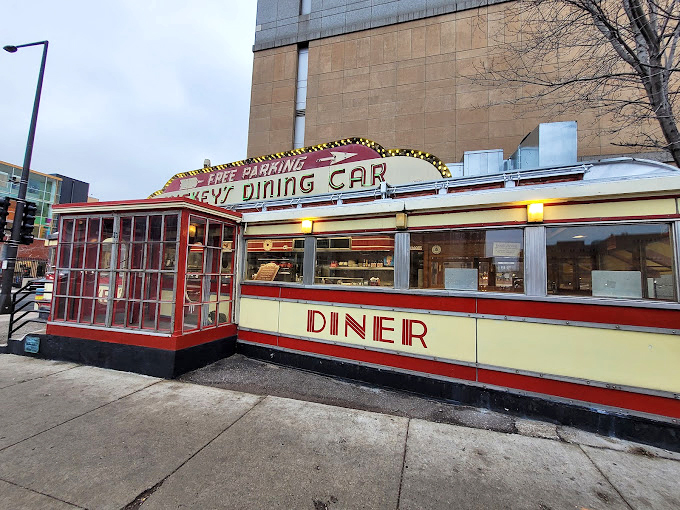 Chrome, coffee, and classic American fare. Step inside and you'll swear you hear Elvis ordering a stack of pancakes.