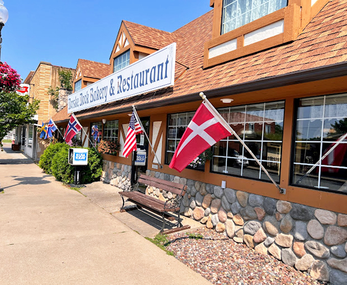 Cozy comfort awaits! Inside, it's a Scandinavian dream come true, with enough wood paneling to make a lumberjack feel right at home.