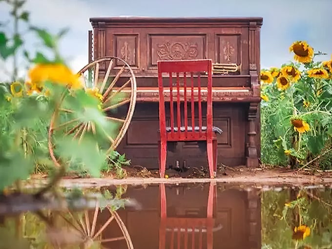 A sea of sunny faces greets you. It's like walking into a real-life Van Gogh painting!