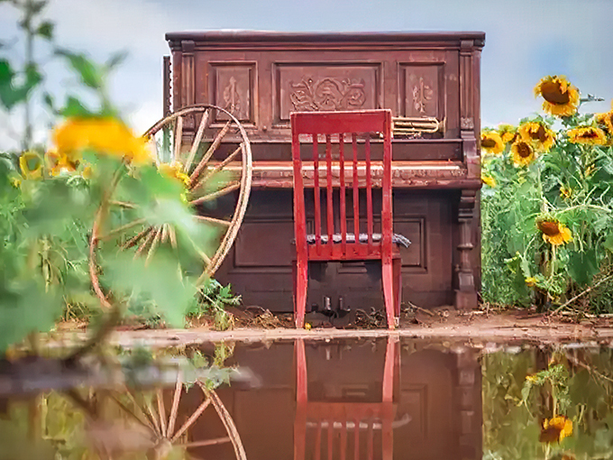 A sea of sunny faces greets you. It's like walking into a real-life Van Gogh painting!