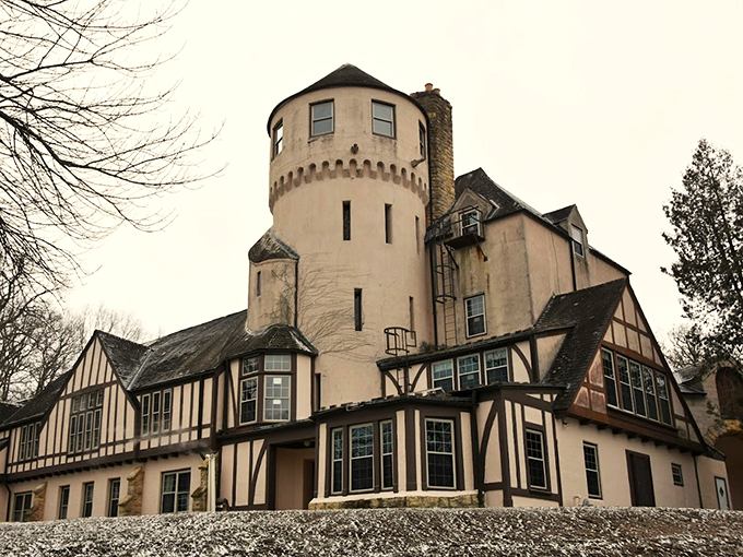 Tudor-style charm meets castle grandeur. If these walls could talk, they'd probably ask why no one's jousting on the lawn.