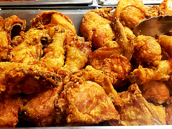 Fried chicken Golden, crispy, and utterly irresistible. This fried chicken is a religious experience for your taste buds.