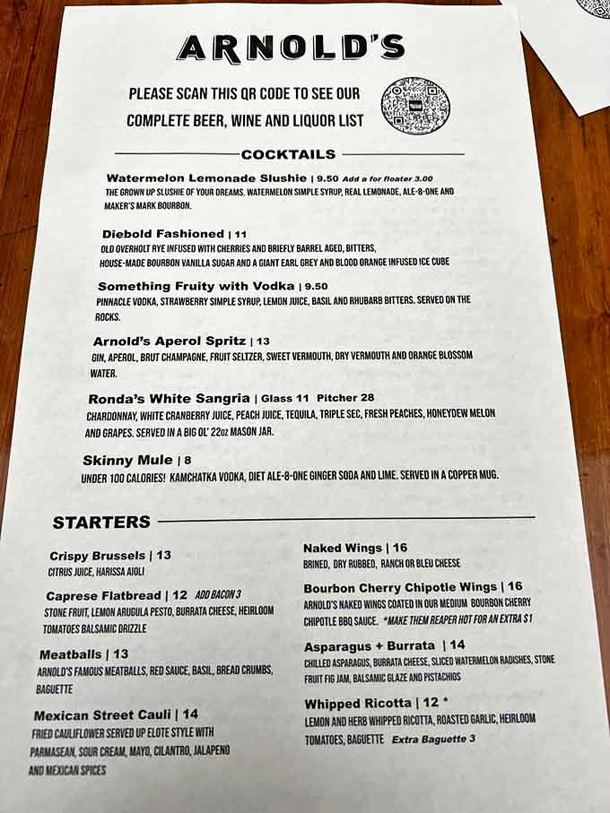 Arnold's menu reads like a love letter to both tradition and innovation &ndash; from classic cocktails to creative starters that tempt every palate.