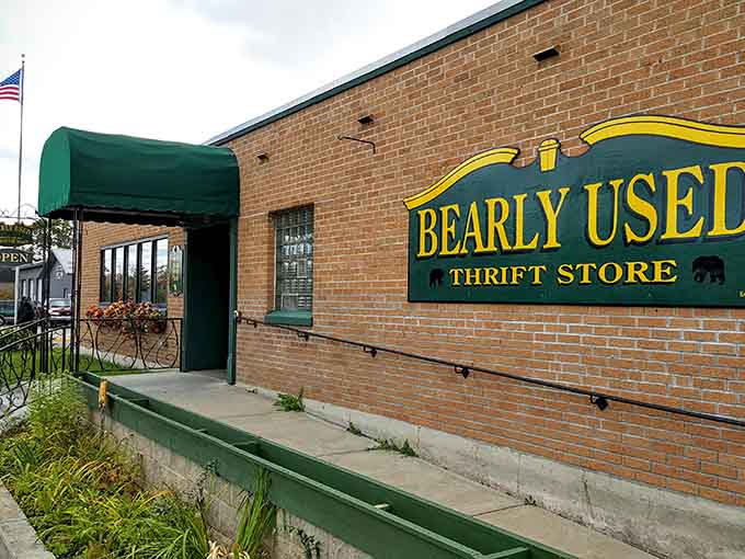 The storefront wears its name proudly, like a badge of honor for all things secondhand and spectacular in Park Rapids.