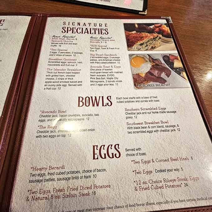 This menu reads like a love letter to comfort food, with options that'll make decision-making delightfully difficult.