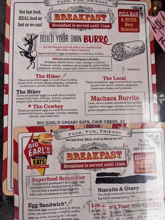 The menu promises "not fast food, REAL food as fast as we can," and those Cajun fries prove they mean business.