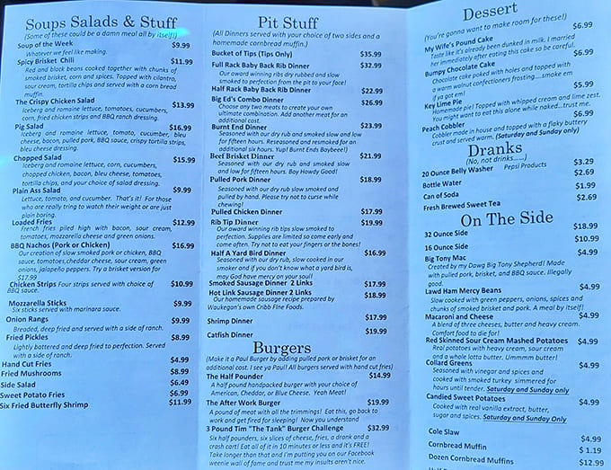 When the menu offers everything from brisket to catfish, you know you're in a place that takes its smoking seriously and its options generously.