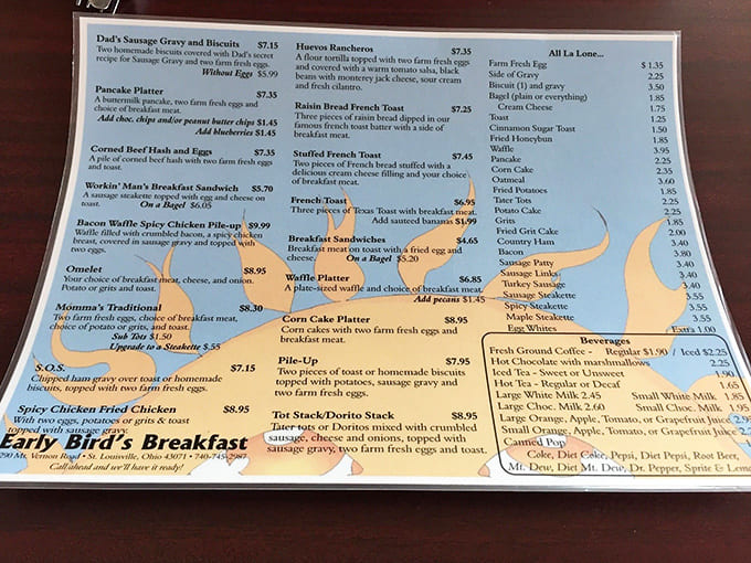 This menu reads like a love letter to breakfast, with enough creative combinations to make your decision-making skills completely abandon you in your moment of need.